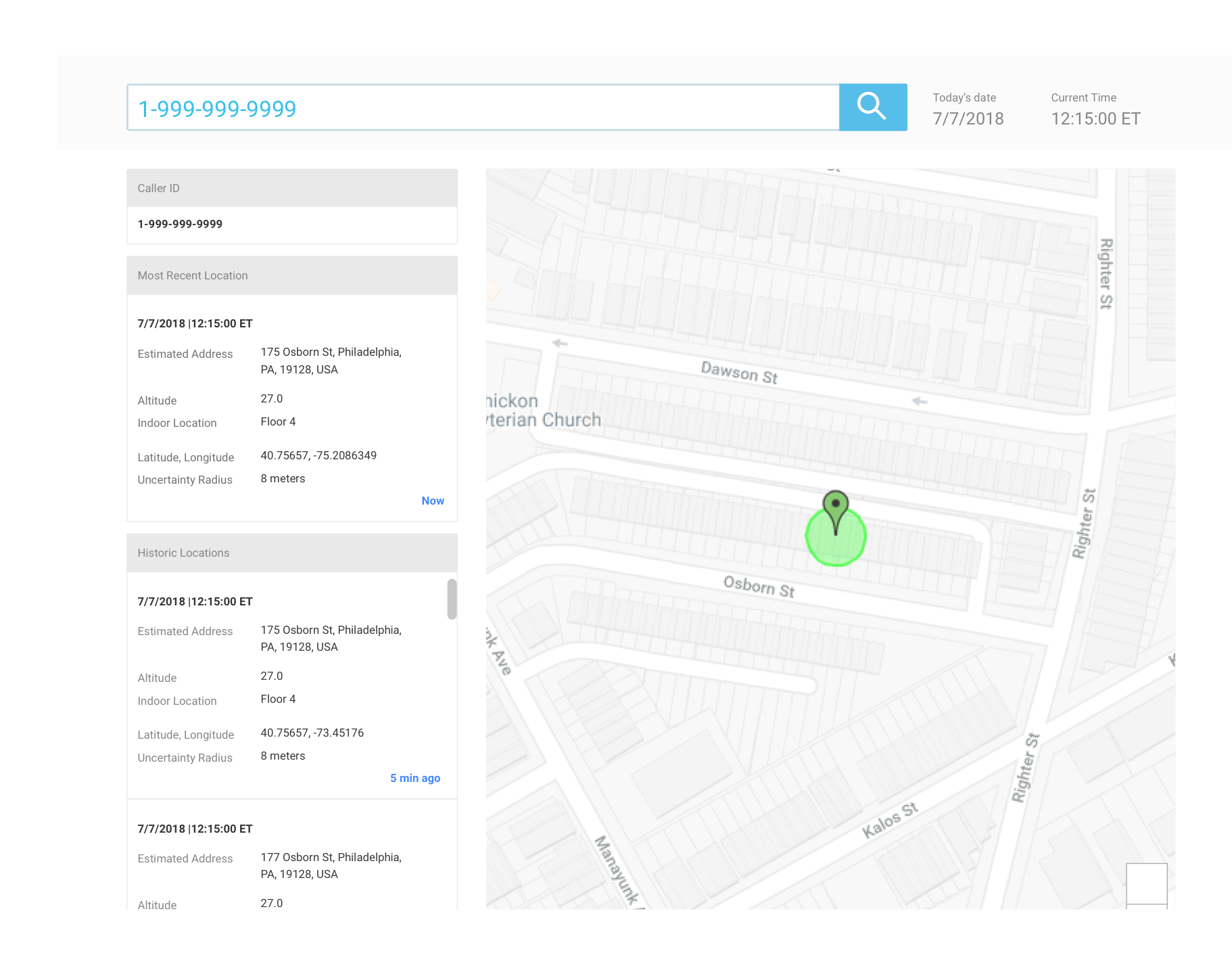 RapidSOS Portal Emergency Interface